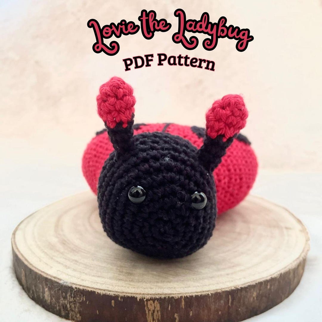 Ladybug Crochet Pattern, Amigurumi Crochet Pattern, Adorable Ladybug ...
