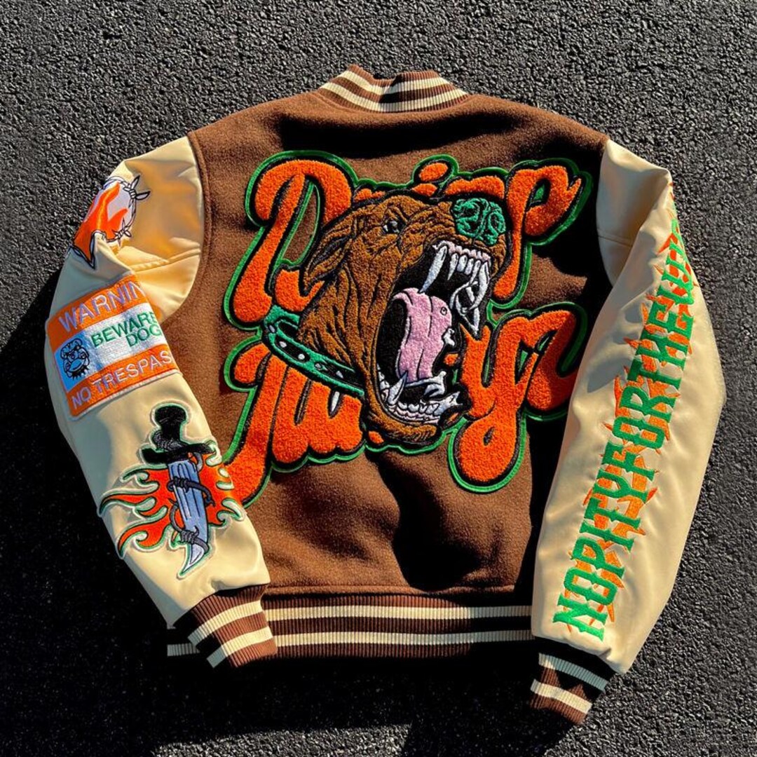 Custom Wool Varsity Jacket: Personalized Embroidered Letterman, Unisex ...