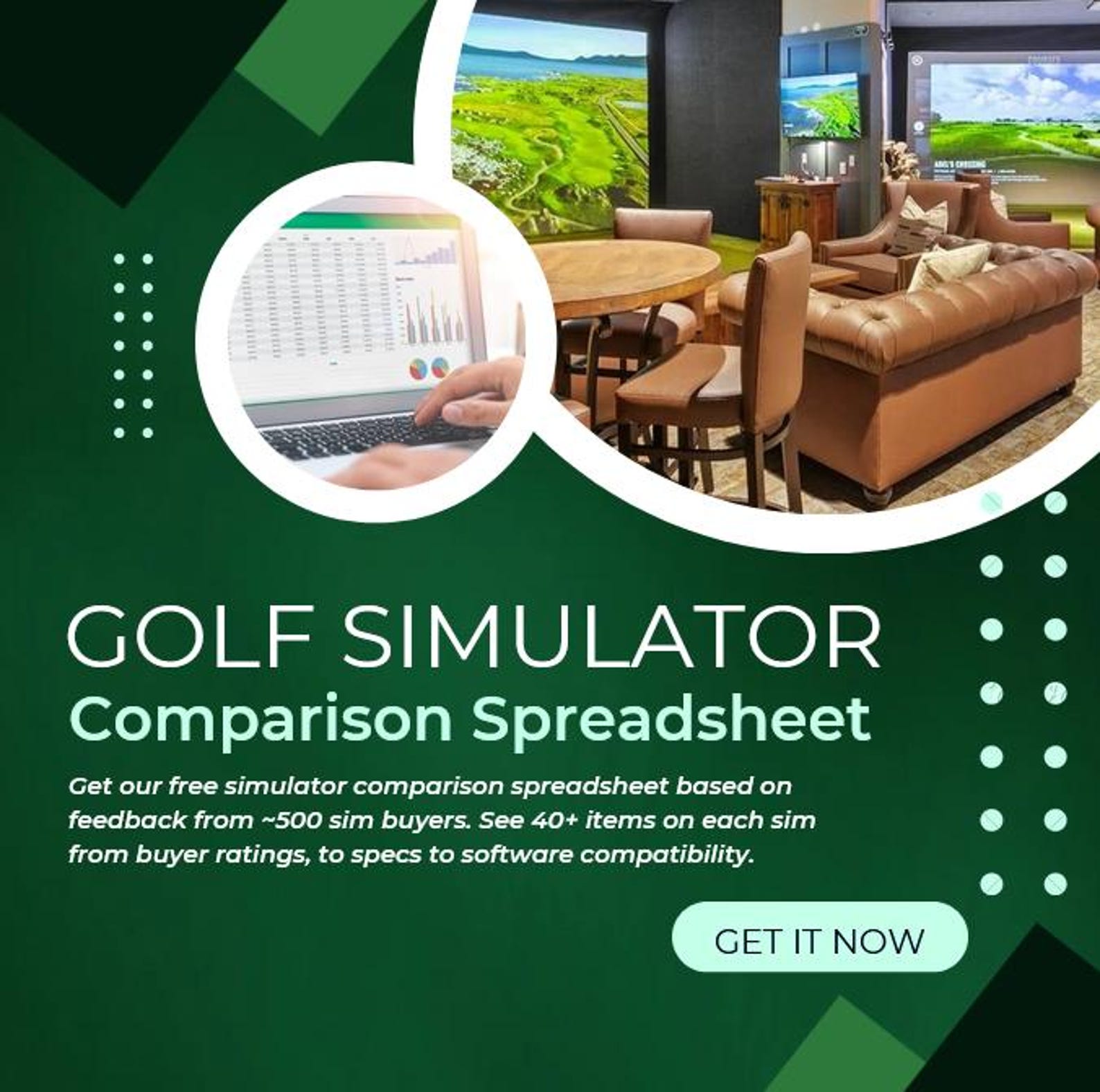 Golf Simulator Comparison Spreadsheet - Etsy