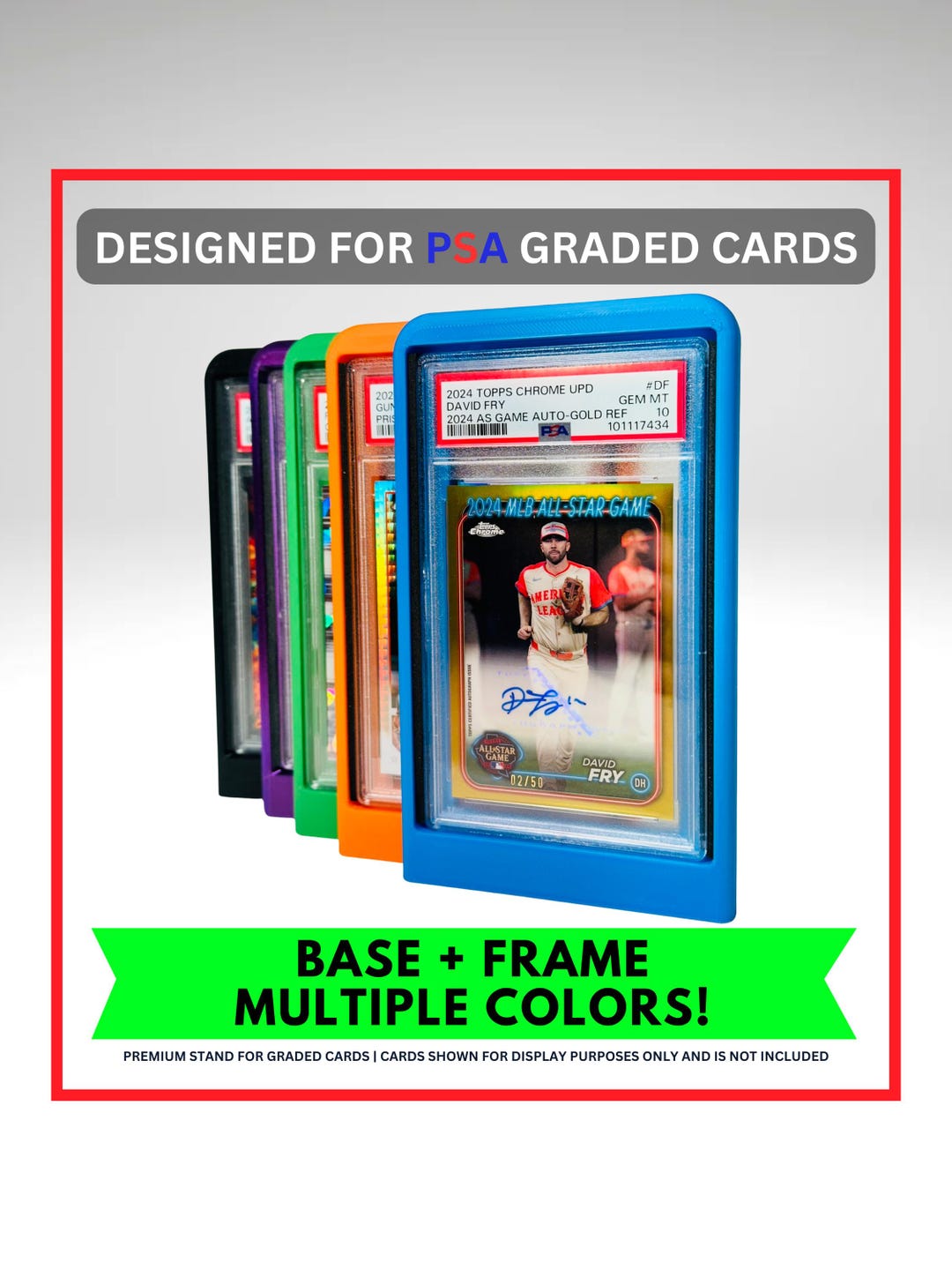 PSA Graded Card Slab Display Holder for Standard Psa-encased Cards ...