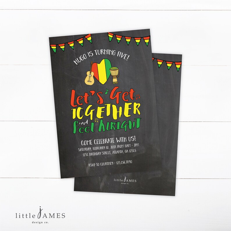 Rastafari Reggae One Love Birthday Party Bob Marley Rastafari Birthday
