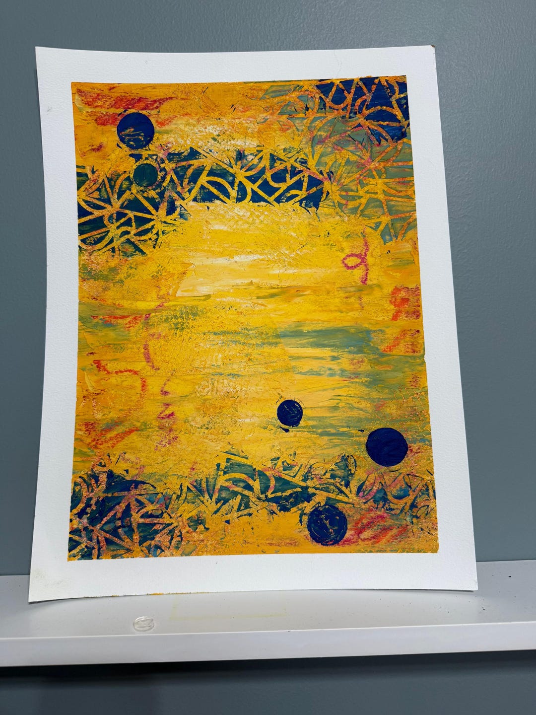 Cold Wax Original Oil Painting - Etsy