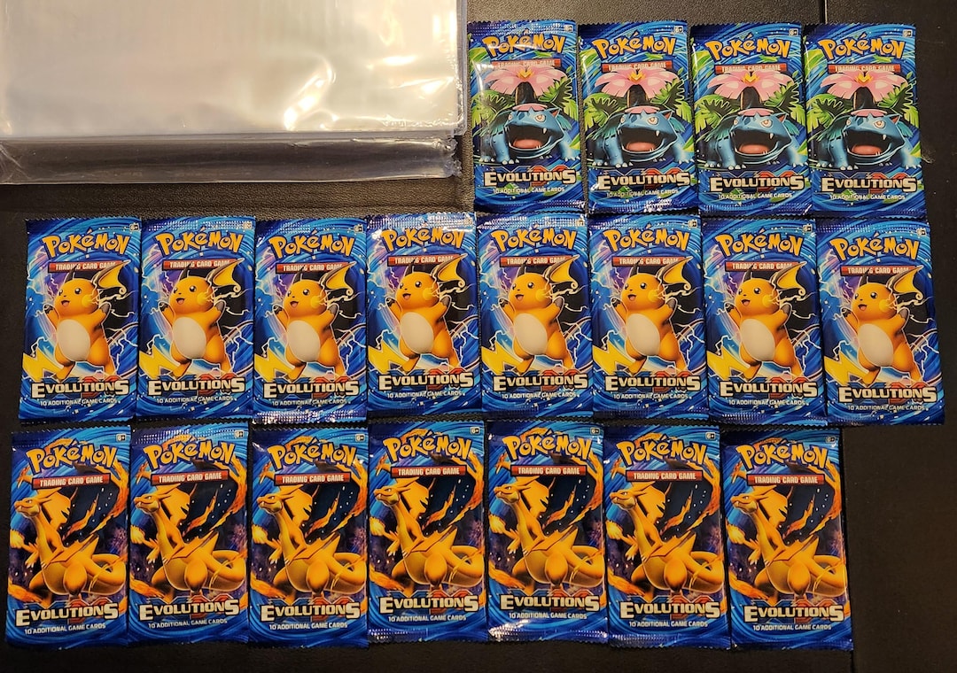 FAKE Pokemon Tcg Packs - XY Evolutions - Etsy