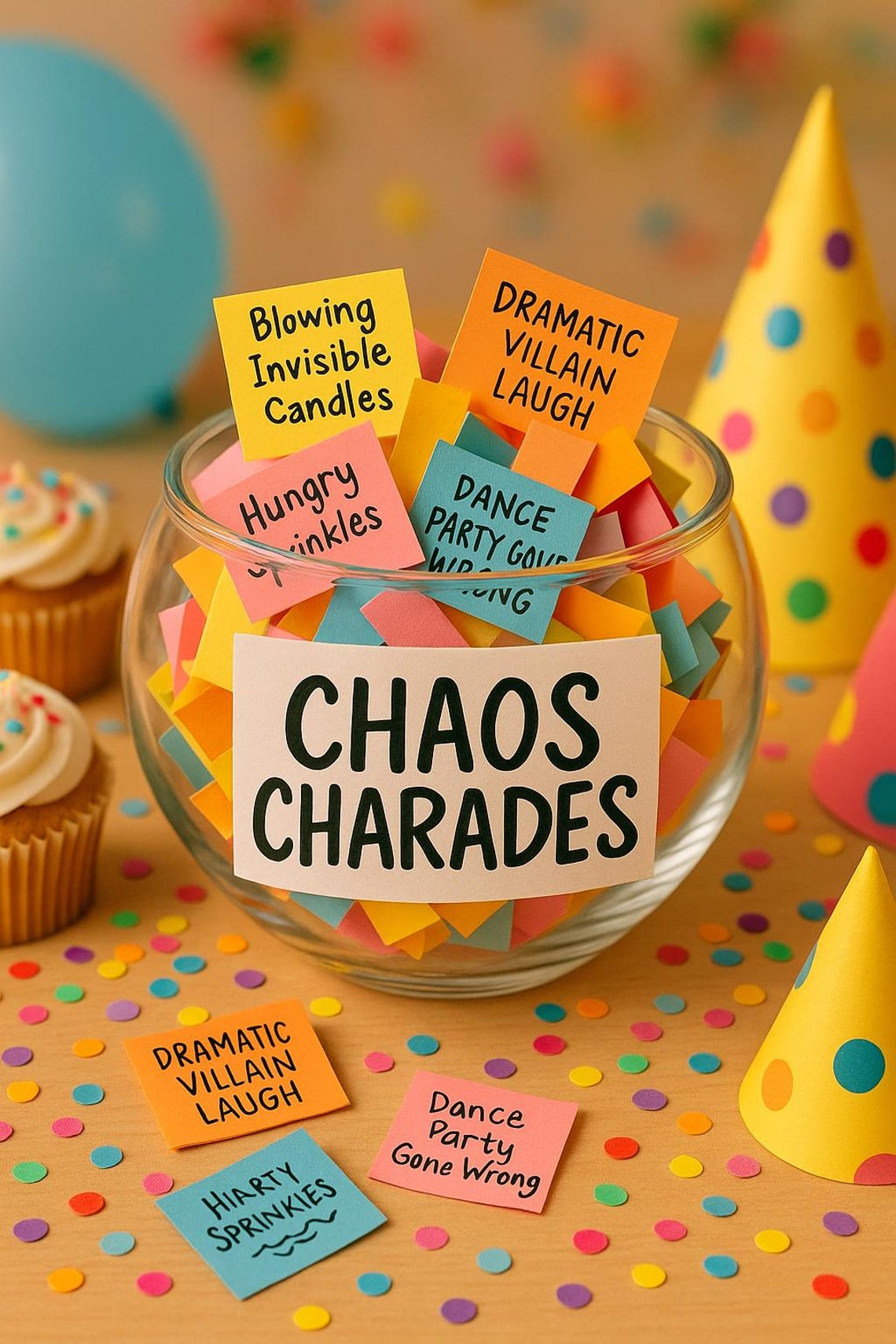 Printable Charades Game for Kids and Adults – Funny Acting Cards ...