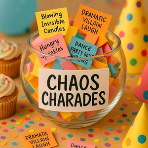 Printable Charades Game for Kids and Adults – Funny Acting Cards ...