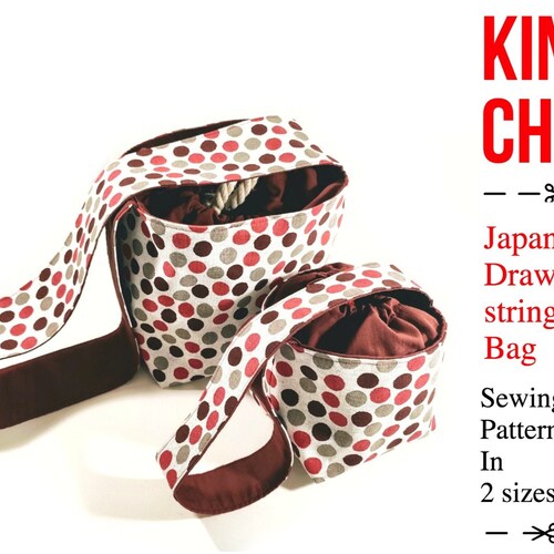 Drawstring Bag PDF Sewing Pattern Instant Download Flat - Etsy