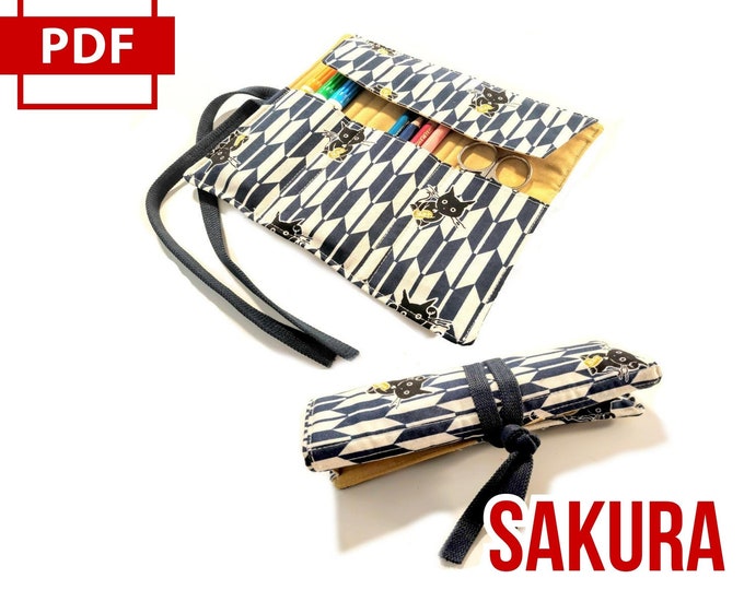 Pencil Roll PDF Pattern & Tutorial - Etsy Canada