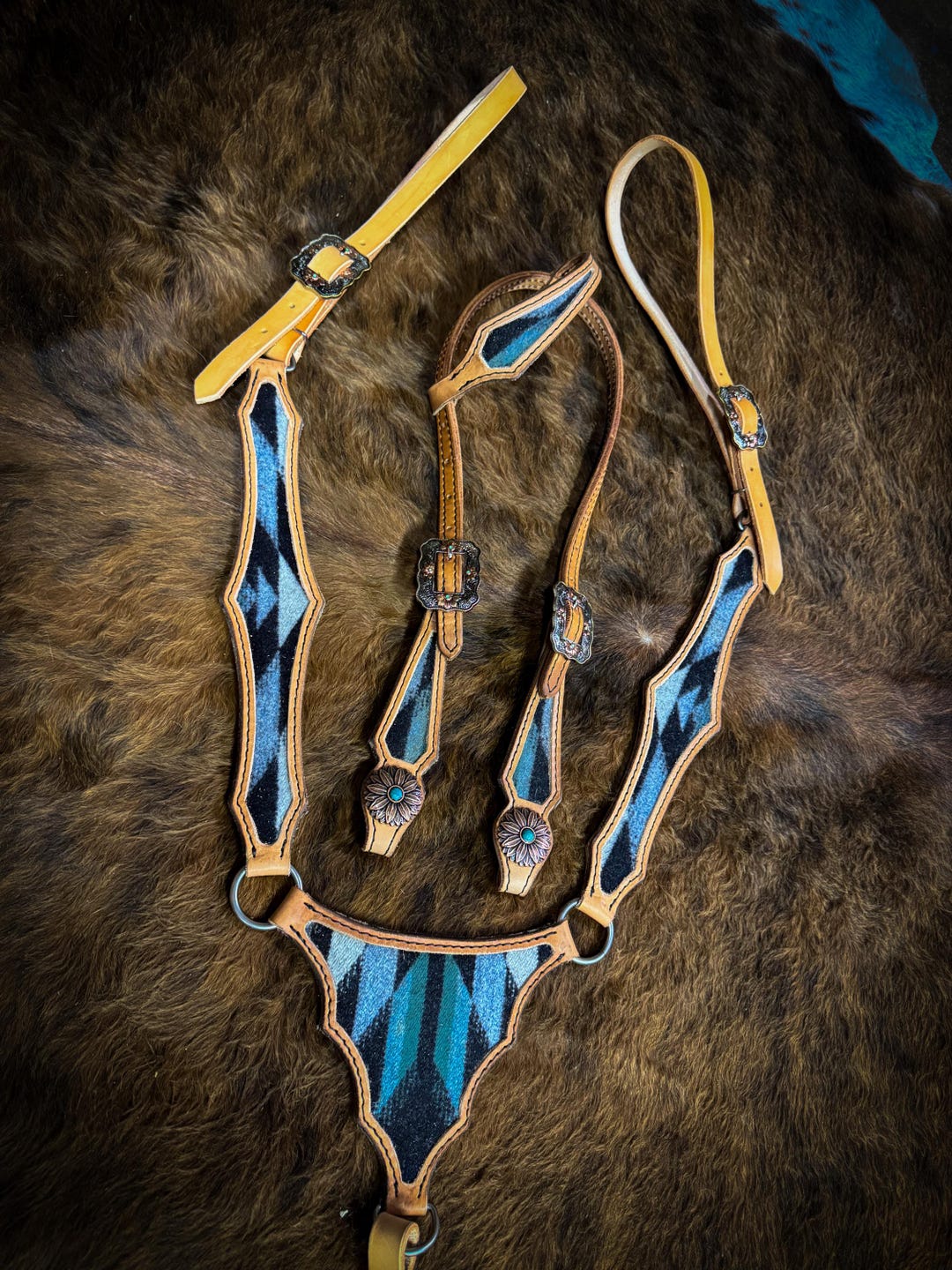 Tack Set With Pendleton® Wool Fabric - Etsy
