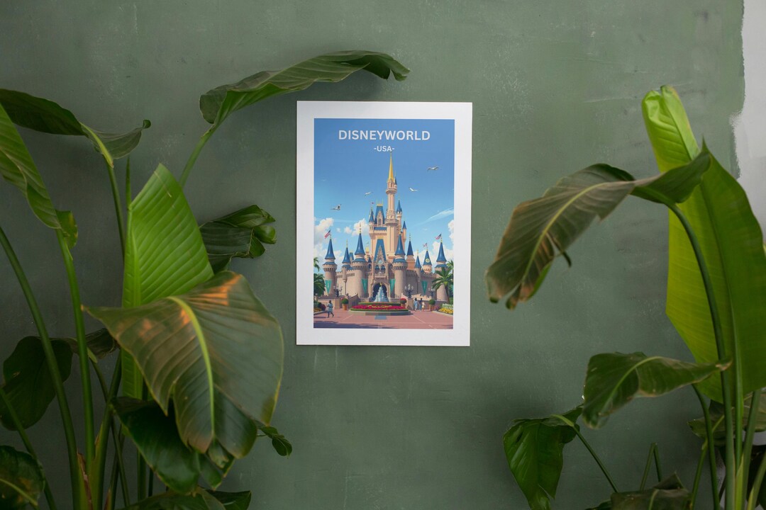 Disneyworld Poster - USA Art - Magic Kingdom Art - Disney Break - Magic ...