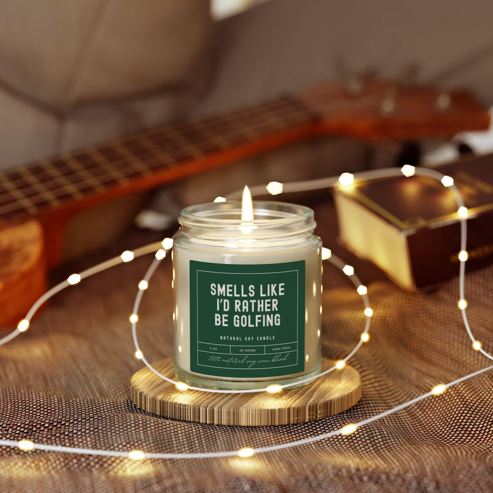 Smells Like I'd Rather Be Golfing Candle, Funny Golf Gift for Him, Golf ...