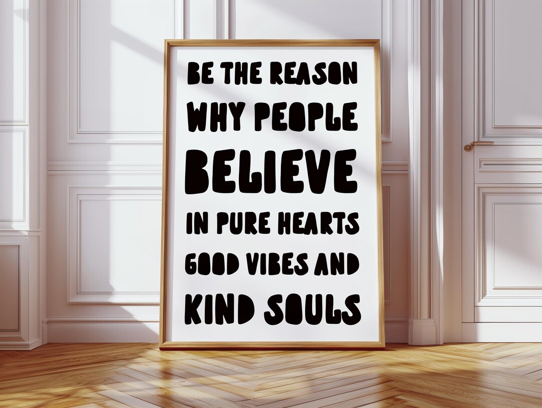 Be the Reason Wall Art | Trendy Wall Art | Aesthetic Home Decor | Black ...