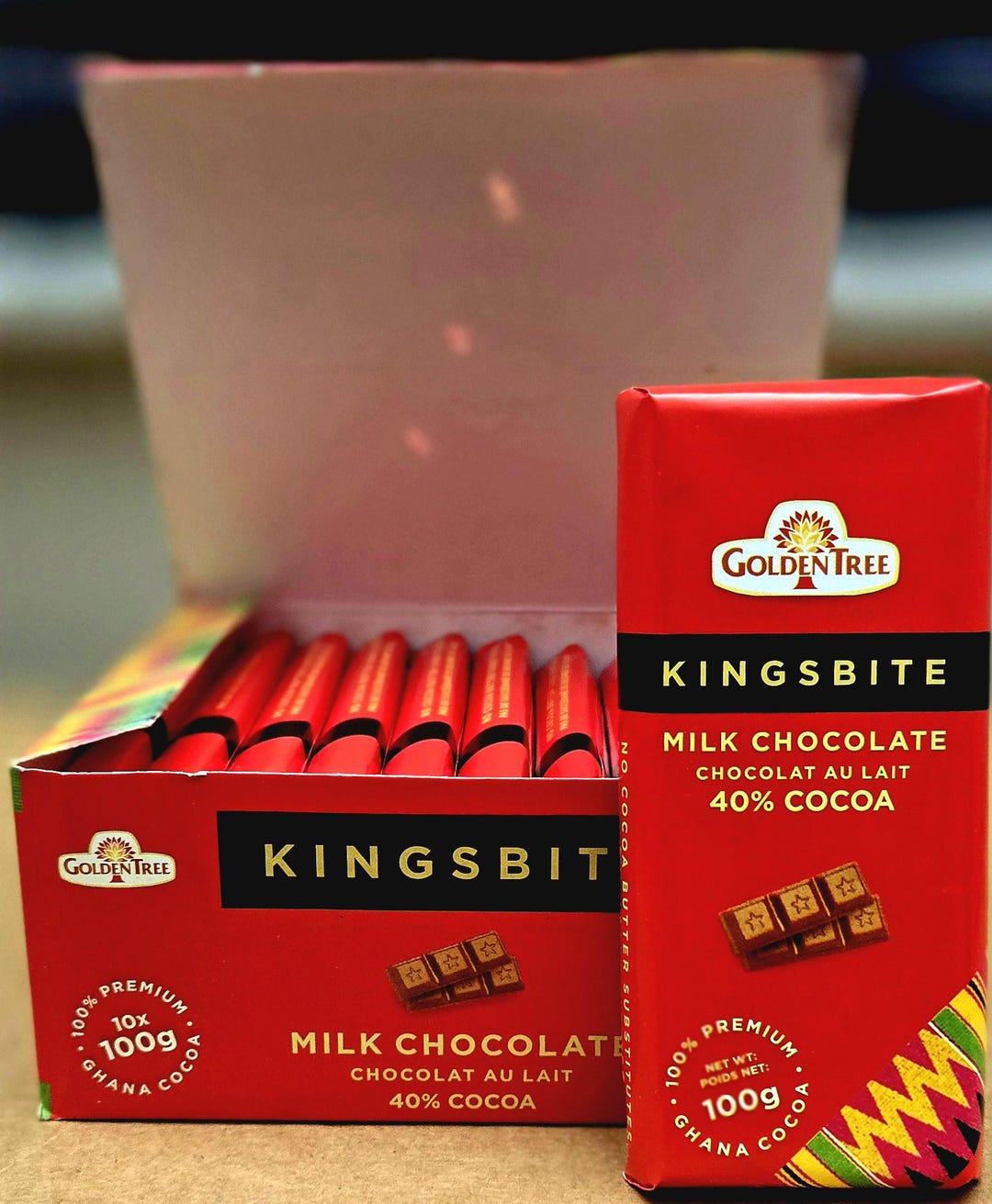 Golden Tree Kingsbite Chocolates 100% Ghanaian Cocoa, Free From ...