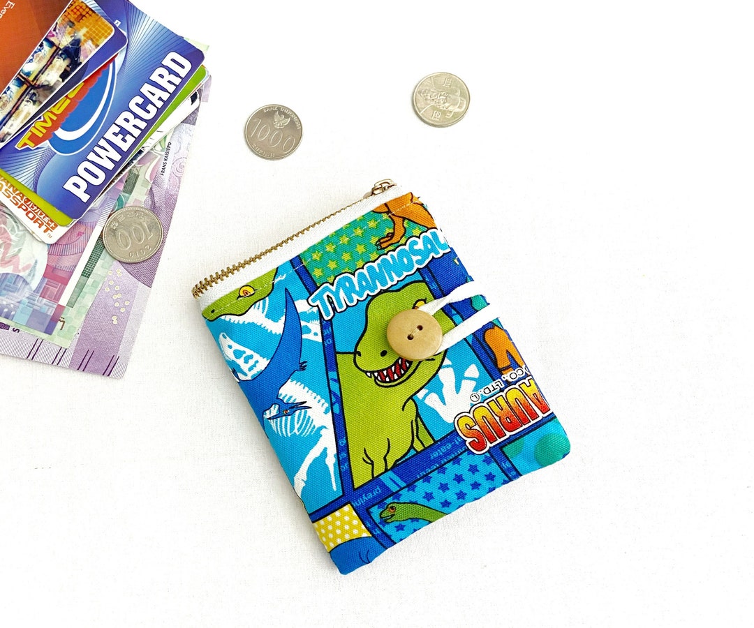 Dinosaurs Wallet, Small Bifold Wallet for Boys, Game Card Holder Wallet ...