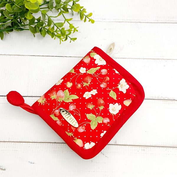 Strawberry Wallet - Etsy