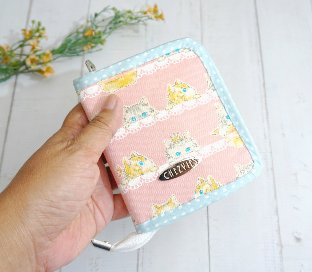 Small Women's Wallet, Small Bifold Wallet, Fabric Bifold Wallet, Slim ...