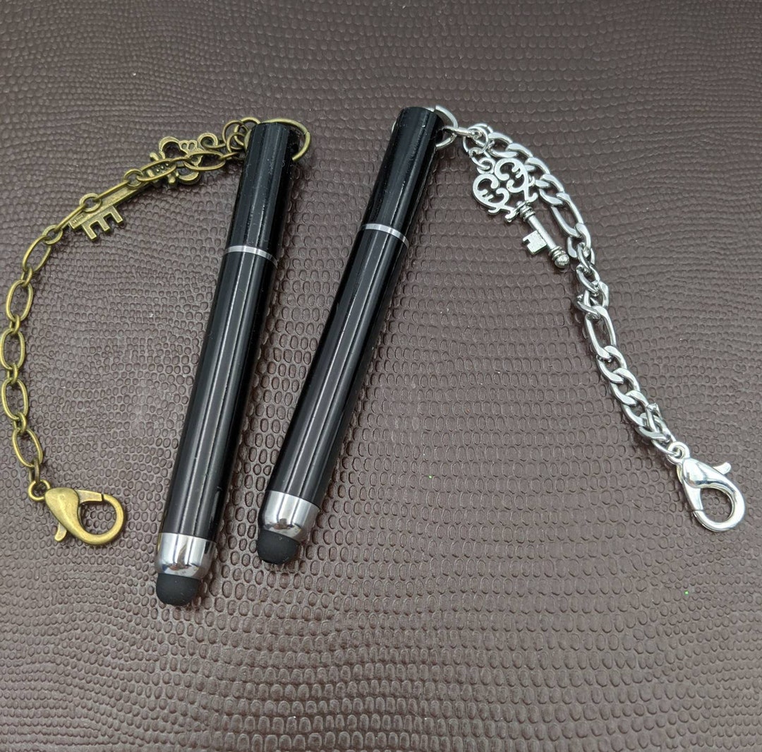 Chatelaine Tools -SALE on Mini Black Ink Pen and Stylus on a Chain ...