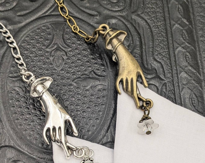 Chatelaine Tools - Victorian Handkerchief Clip - Stainless Steel on a ...