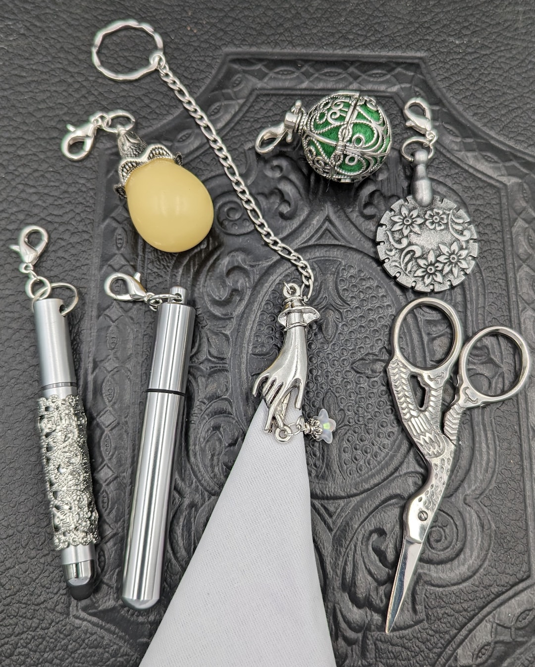 Chatelaine Tools Gift Sets of 3,4, or 7 Victorian Needlework Tools ...