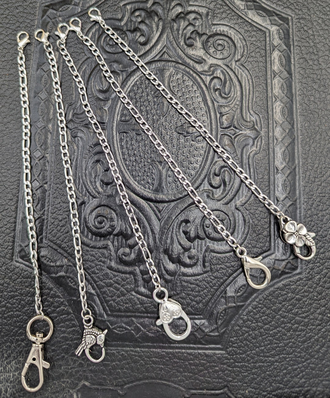 Chatelaine Chains 5 Add-on Accessories Silver Clasps Set of 5, or Individual Chains - Etsy
