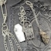 Pirate Costume Key Chain Accessories Coffin Locket Caged Skull Octopus ...
