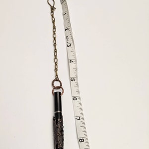 Chatelaine Tools- Mini Ink Pen and Stylus on a Chain Silver or Bronze ...