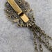 Bronze Victorian Crest Chatelaine With Waist Clip 5 Chains and Hooks ...