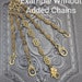 Chatelaine Chains 5" Add-on Accessories Bronze Clasps Set of 5, or ...