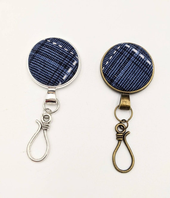 Magnetic Brooch Pin with Hook Fabric Center Portuguese | Etsy