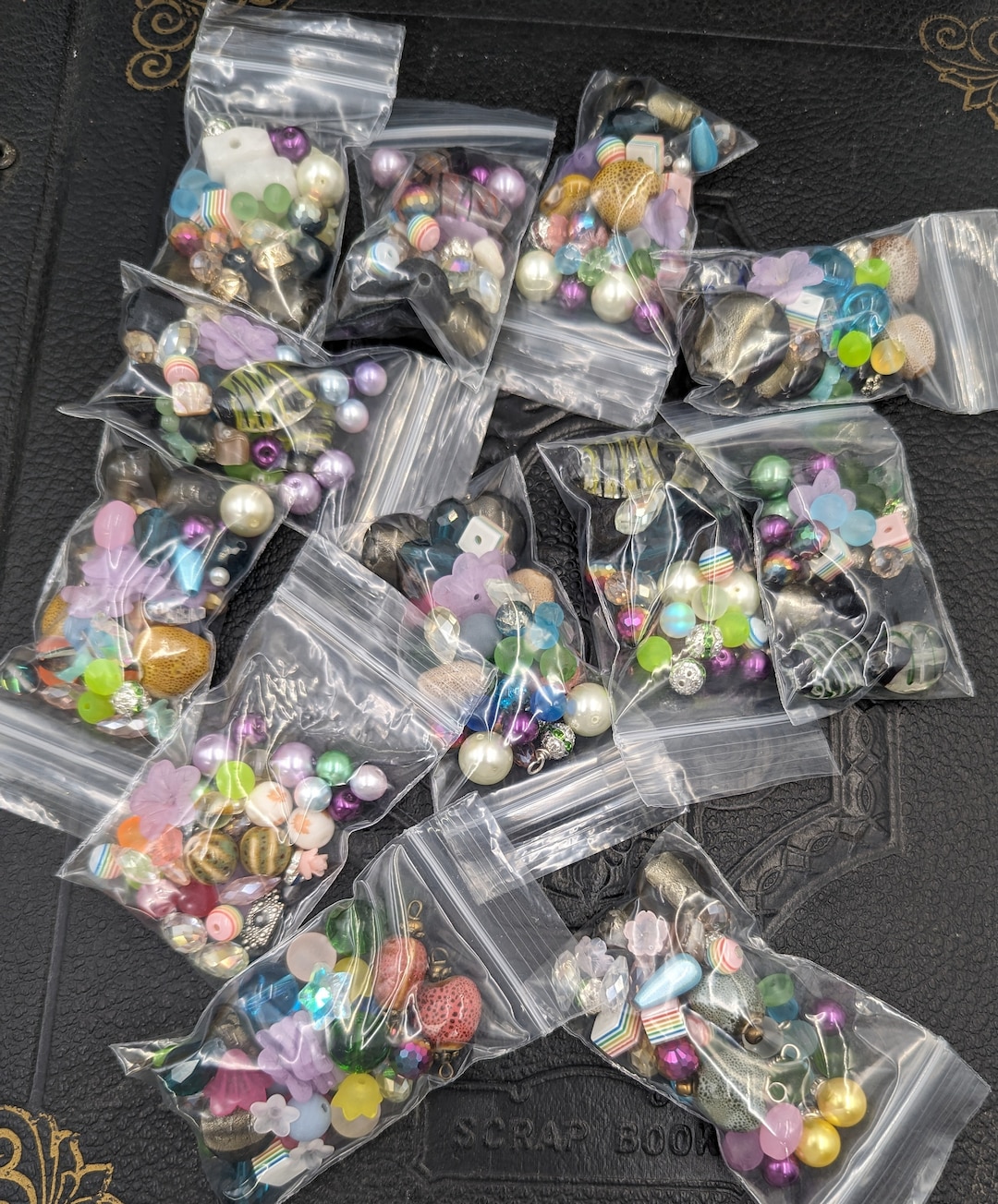 Grab Bag Bead Pairs - Glass, Crystal, Acrylic, Metal, Pearl 3 Oz Bags ...