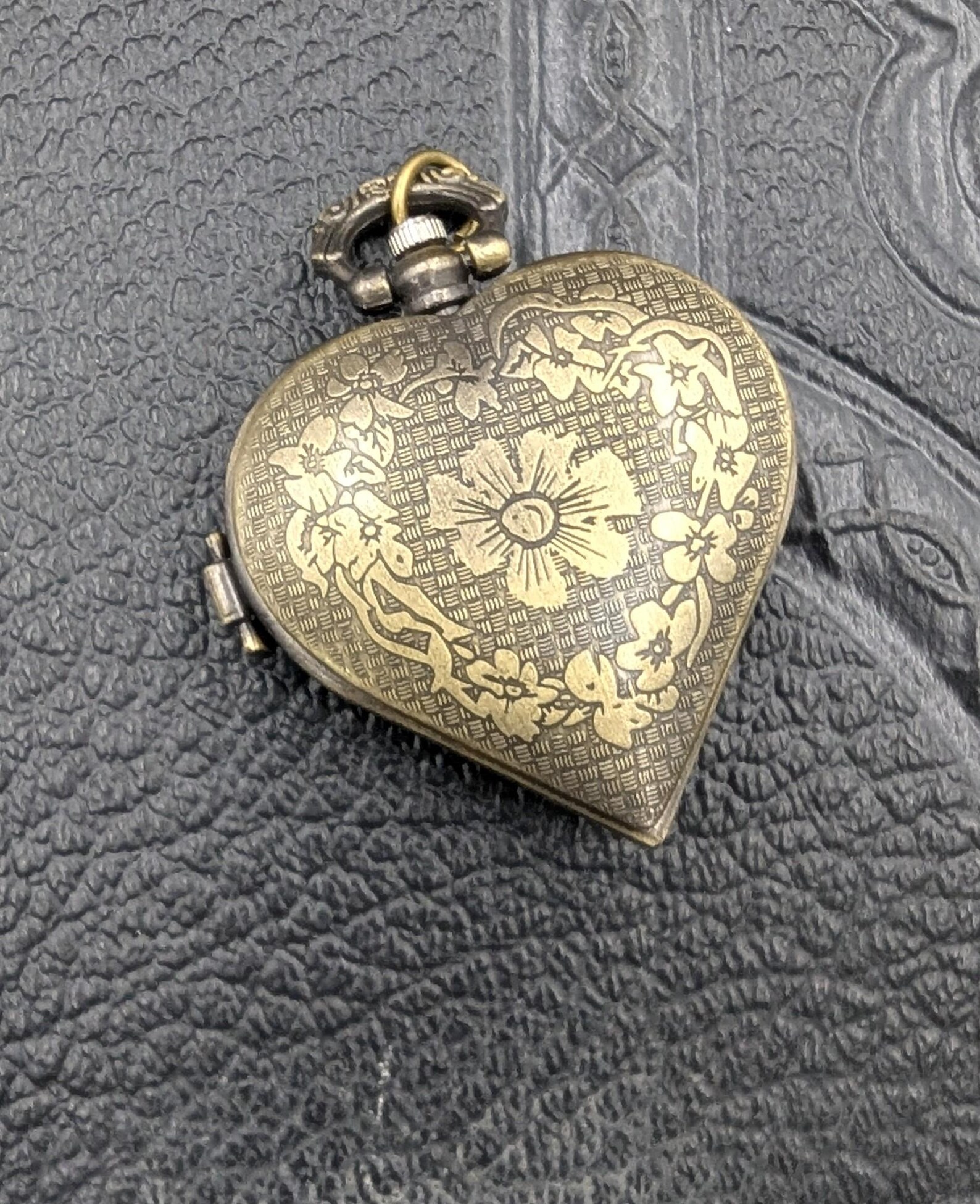 Bronze Albert Watch Chain With or Without Heart Shaped Pocket Watch ...