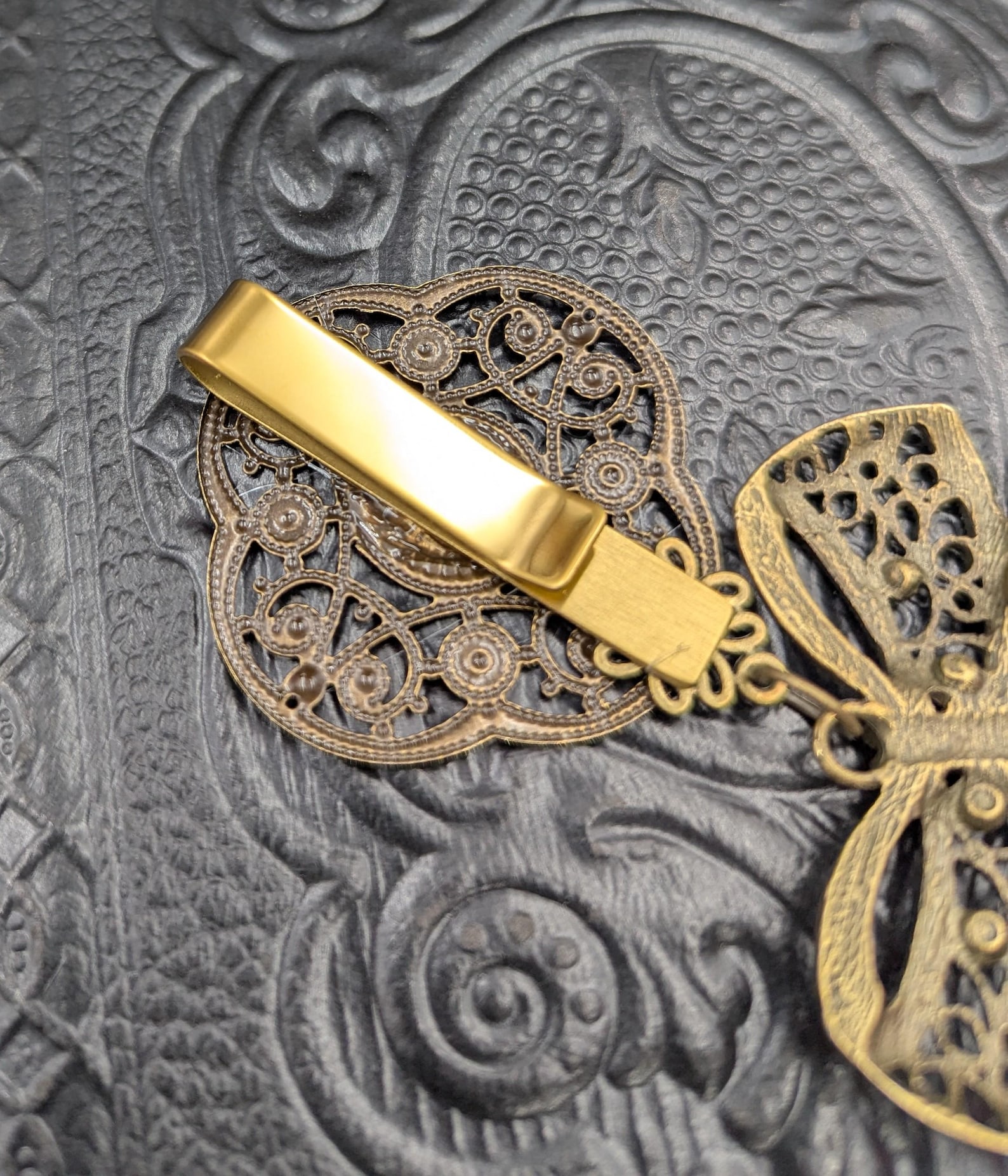 Bronze or Silver Single Chatelaine With Waist Clip for Holding a Fan or ...