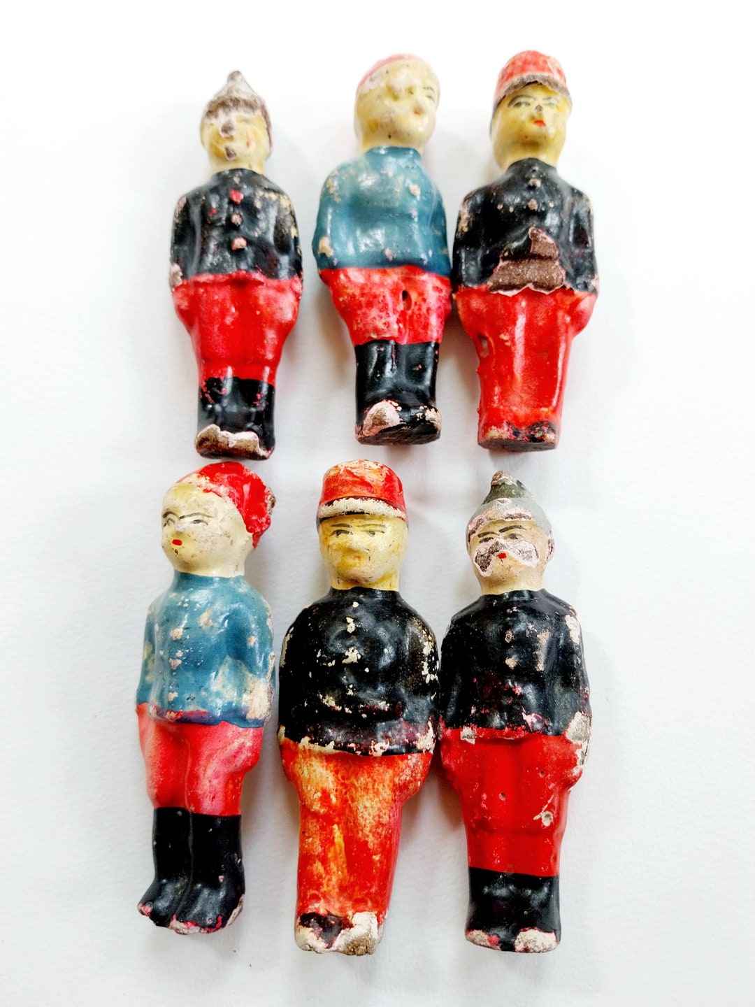 6 Toy Soldiers Antique Figurines - Etsy UK