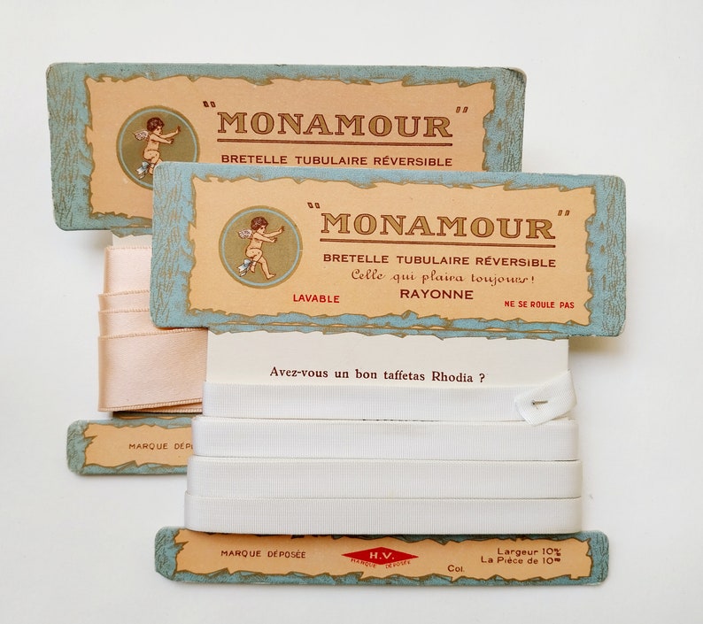 2 Vintage French Trim Cards - Etsy