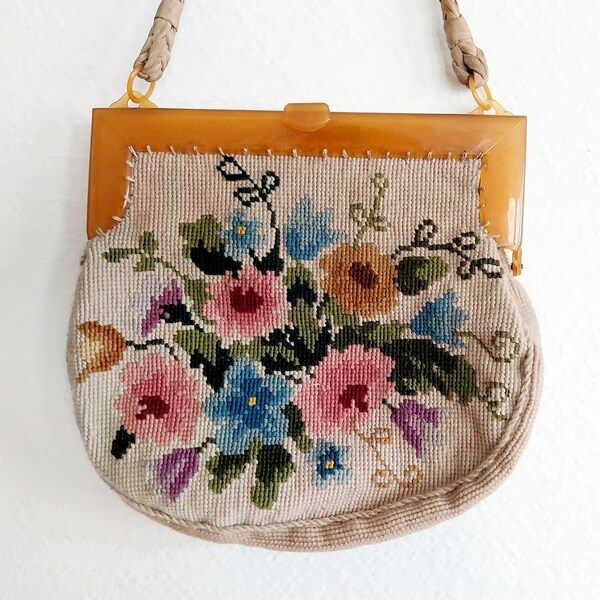 Cross Stitch Handbag - Etsy