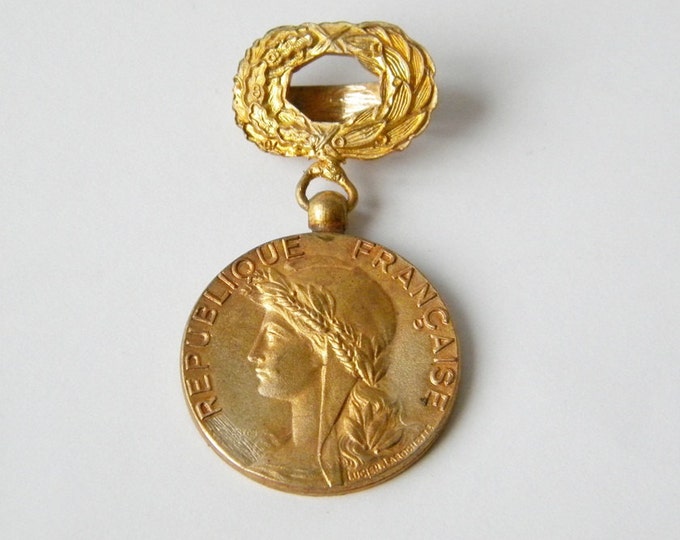 Vintage French Medal - Etsy