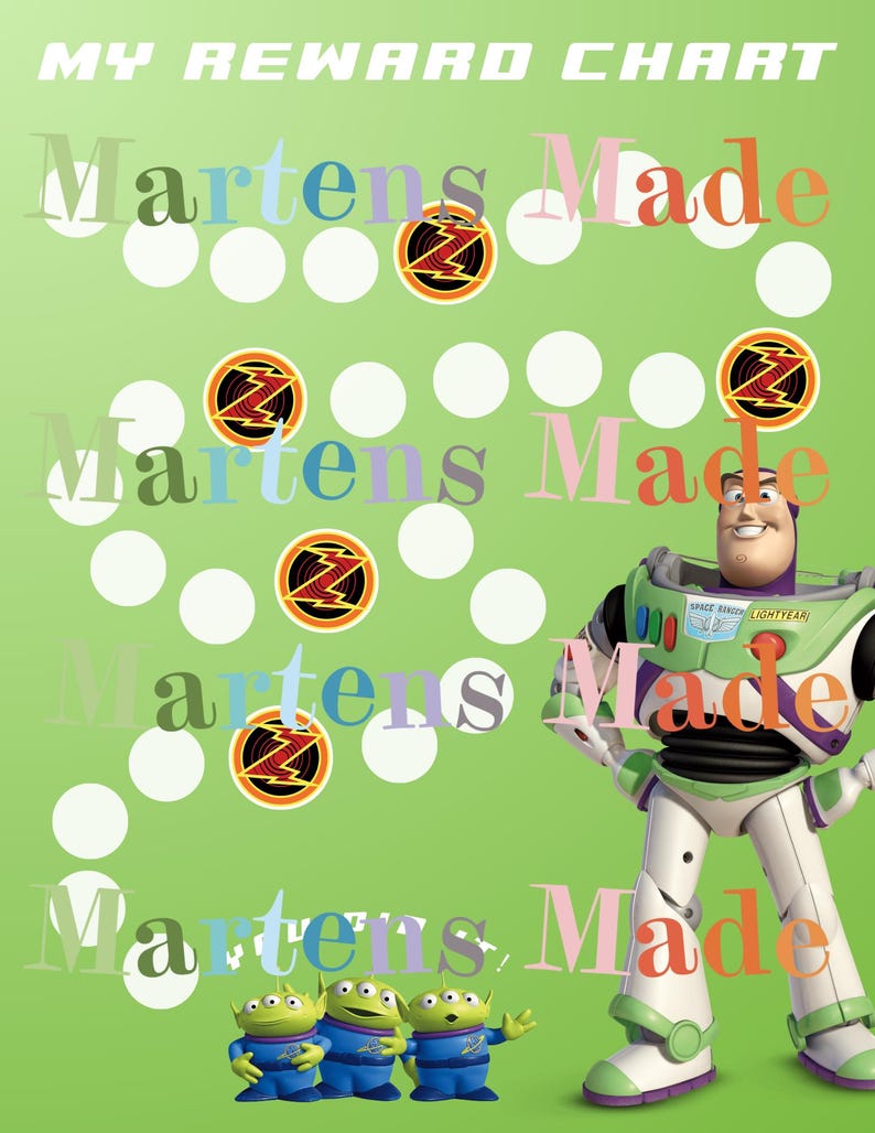 Printable Space Ranger-inspired Reward Chart | Instant Download | Buzz ...