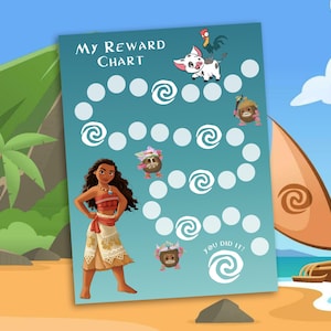Printable Moana-inspired Reward Chart | Instant Download | Kids ...