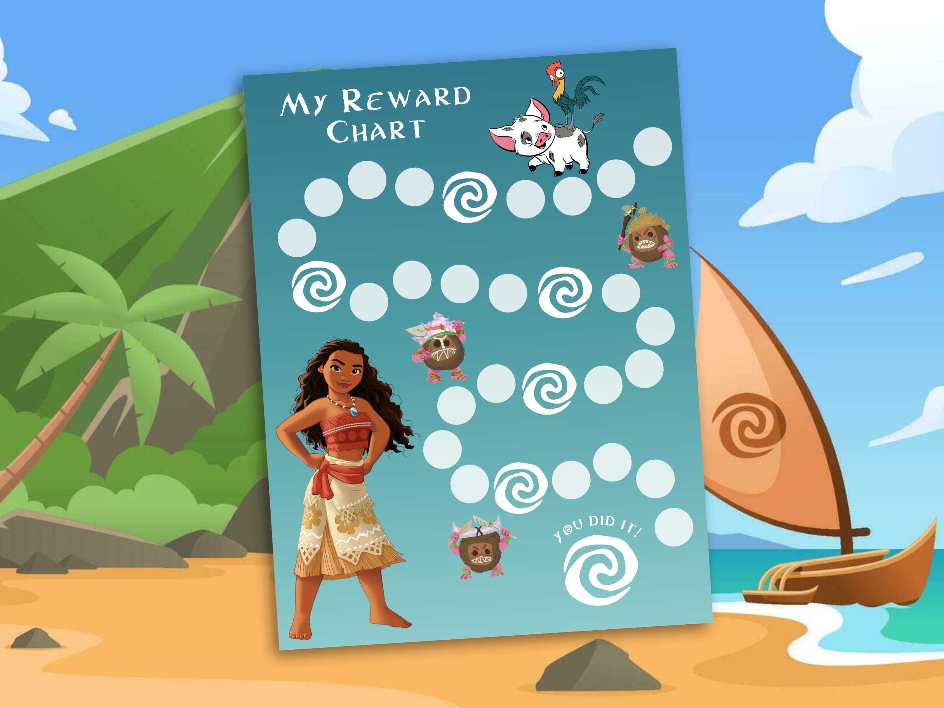 Printable Moana-inspired Reward Chart | Instant Download | Kids ...