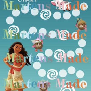 Printable Moana-inspired Reward Chart | Instant Download | Kids ...