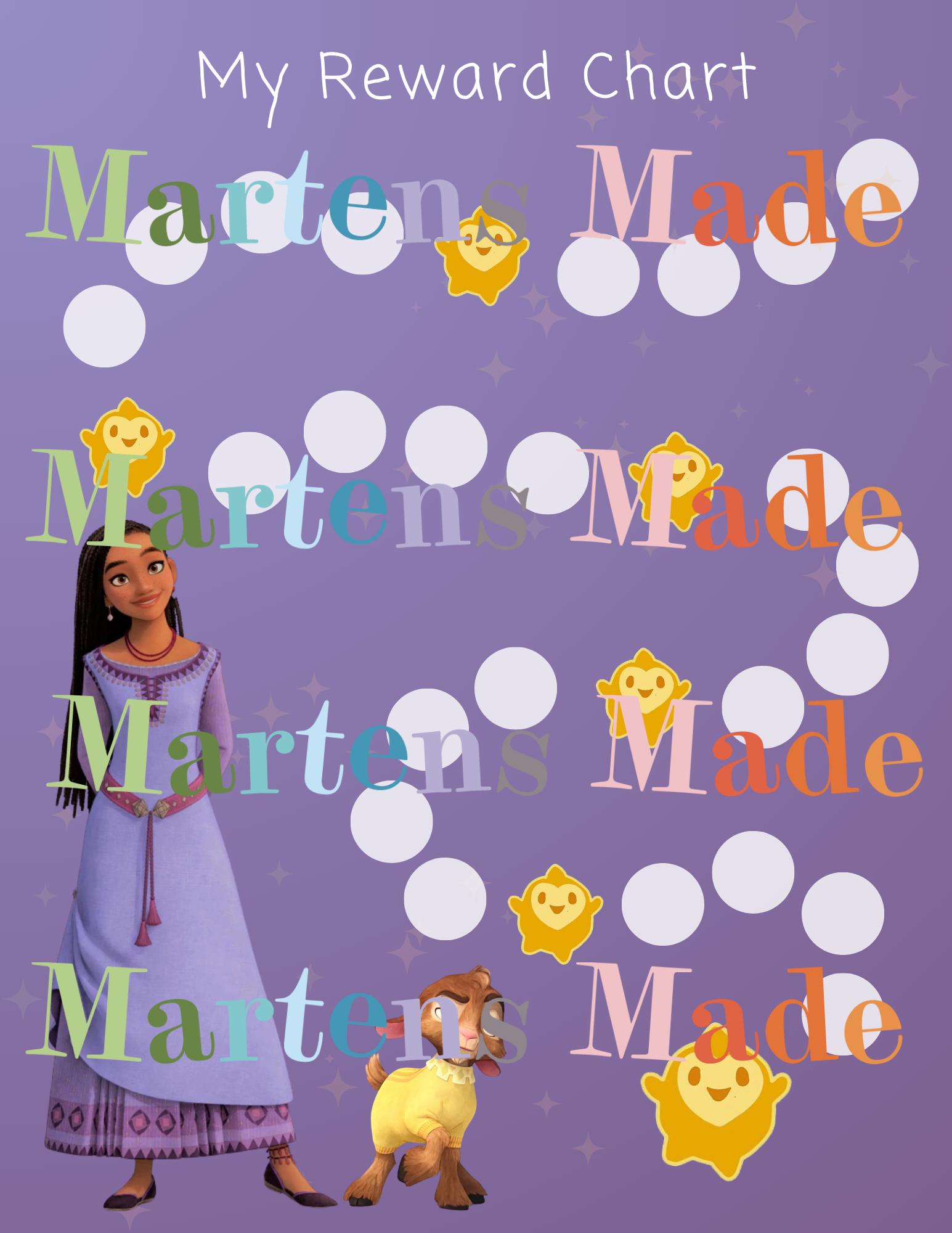 Printable Wish-inspired Reward Chart | Instant Download | Asha Kids ...