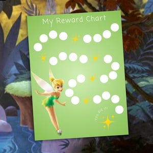 Printable Tinker Bell-inspired Reward Chart | Instant Download | Kids ...