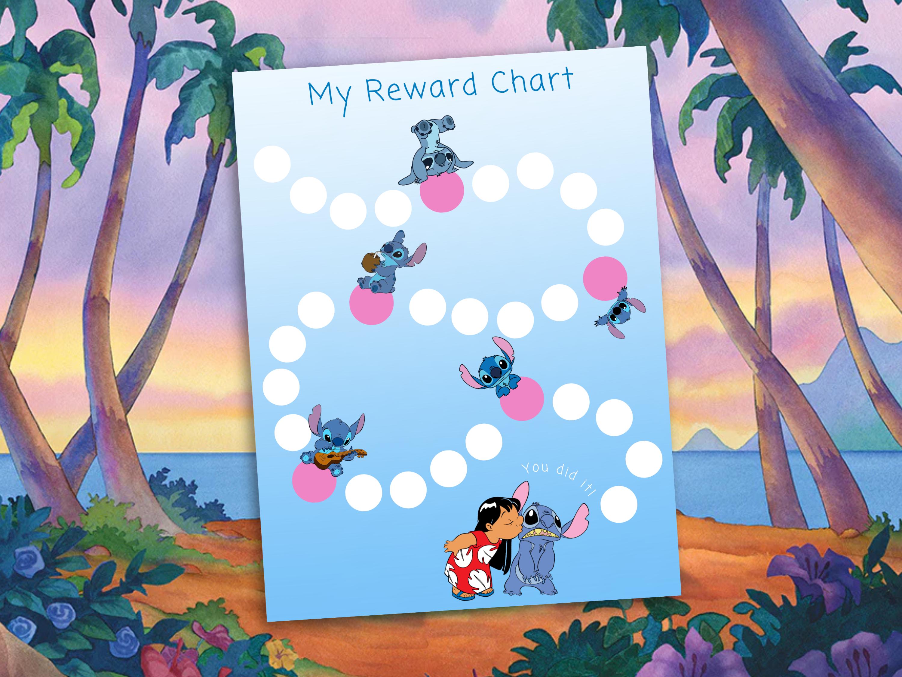 Printable Lilo and Stitch-inspired Reward Chart | Instant Download ...