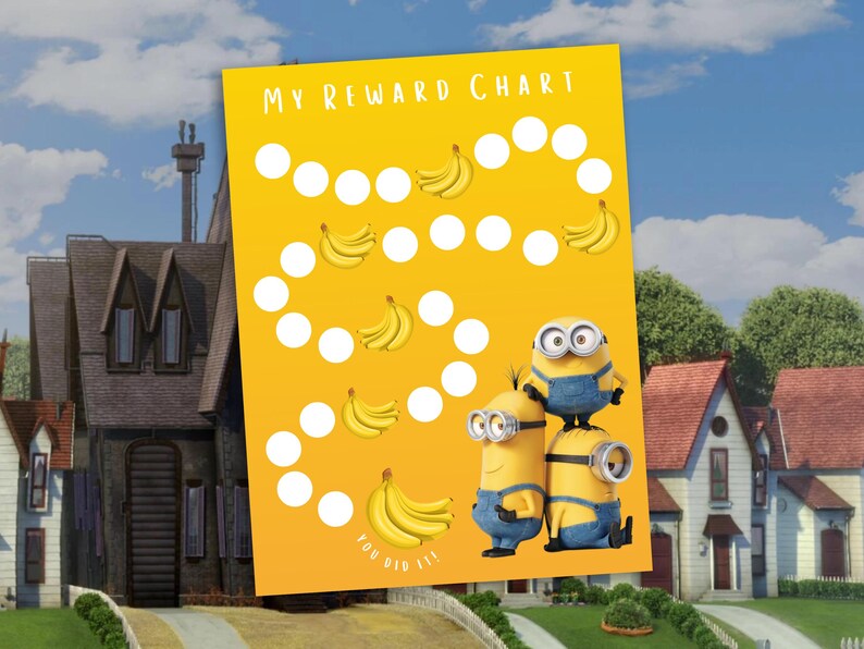 Printable Minions-inspired Reward Chart | Instant Download | Kids ...