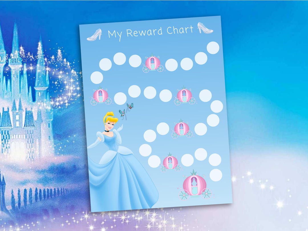 Printable Cinderella-inspired Reward Chart | Instant Download | Kids ...