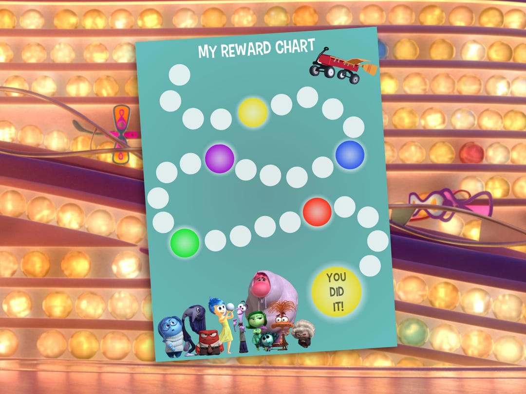 Printable Inside Out-inspired Reward Chart | Instant Download | Kids ...
