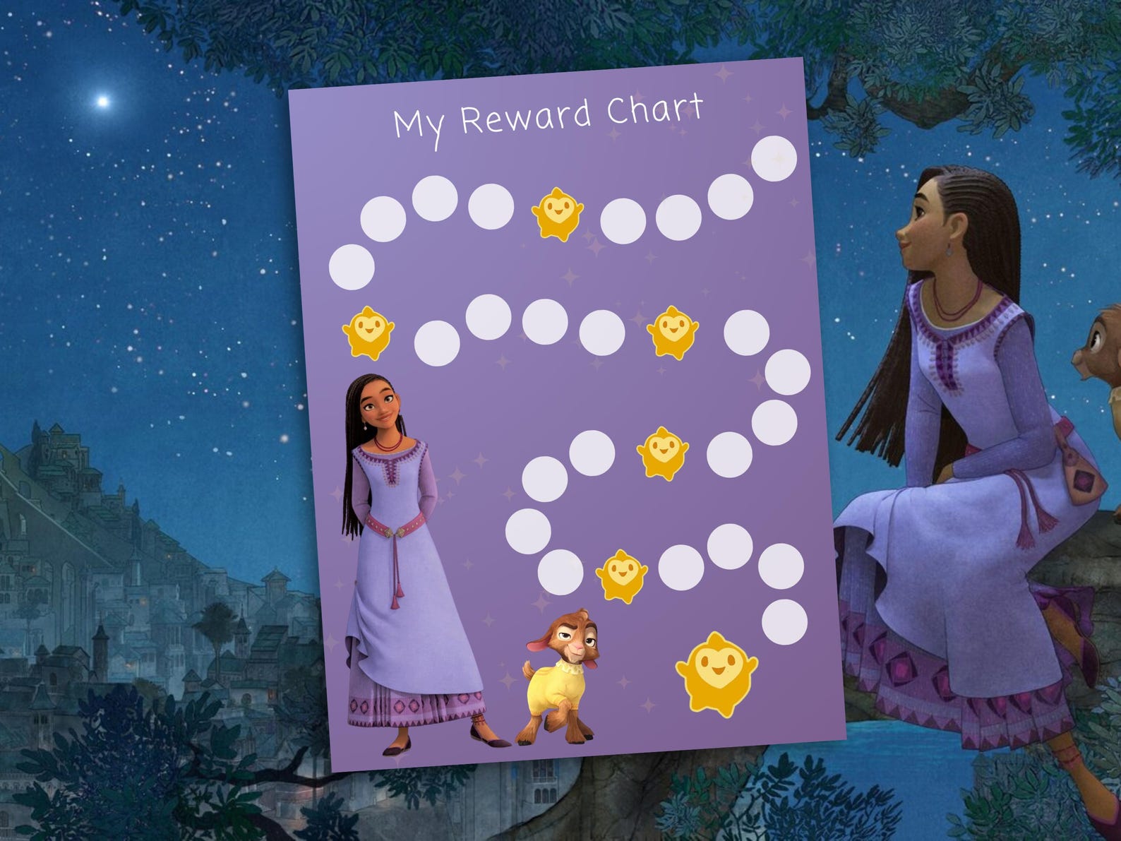 Printable Wish-inspired Reward Chart | Instant Download | Asha Kids ...