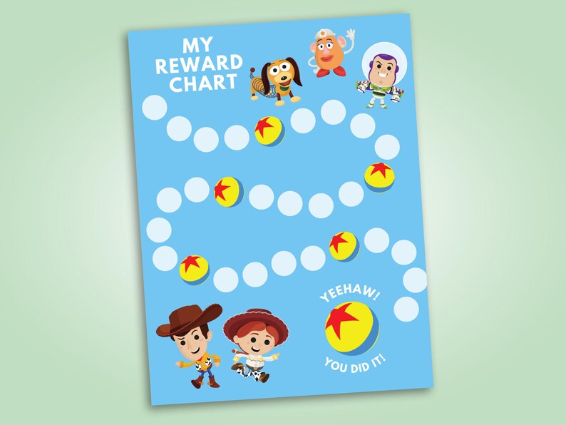 Printable Toy Story-inspired Reward Chart | Instant Download | Kids ...