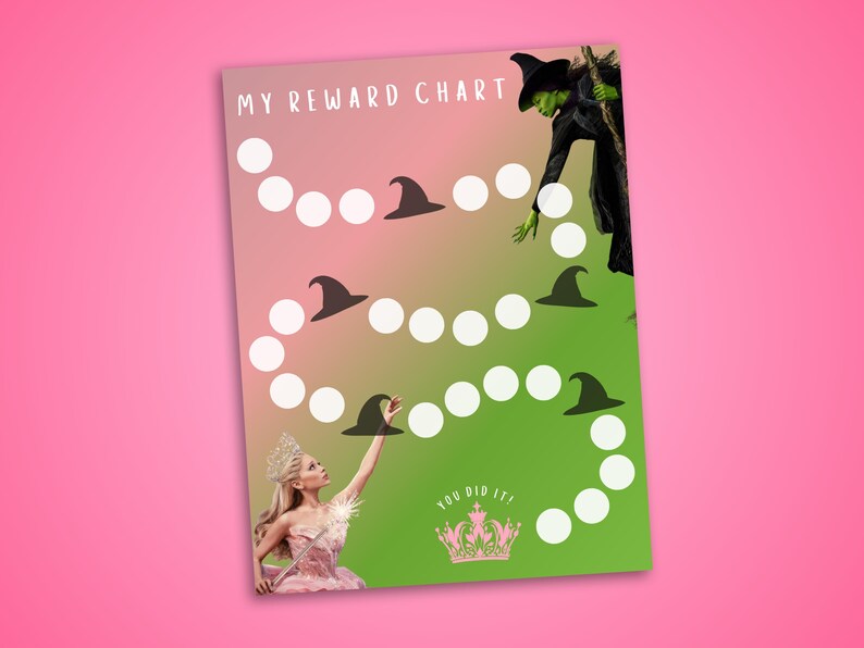Printable Wicked-inspired Reward Chart | Instant Download | Glinda and ...