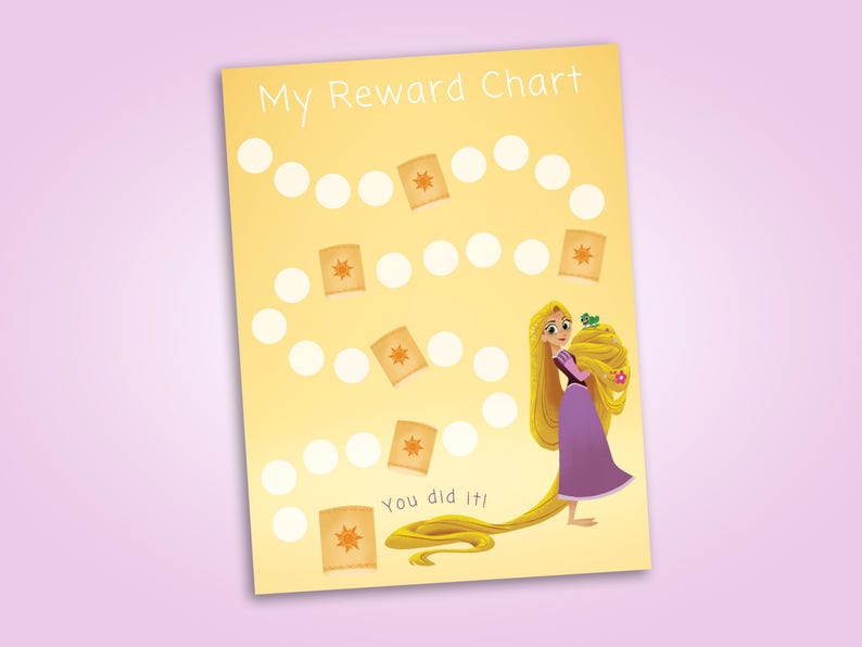 Printable Rapunzel-inspired Reward Chart | Instant Download | Kids ...