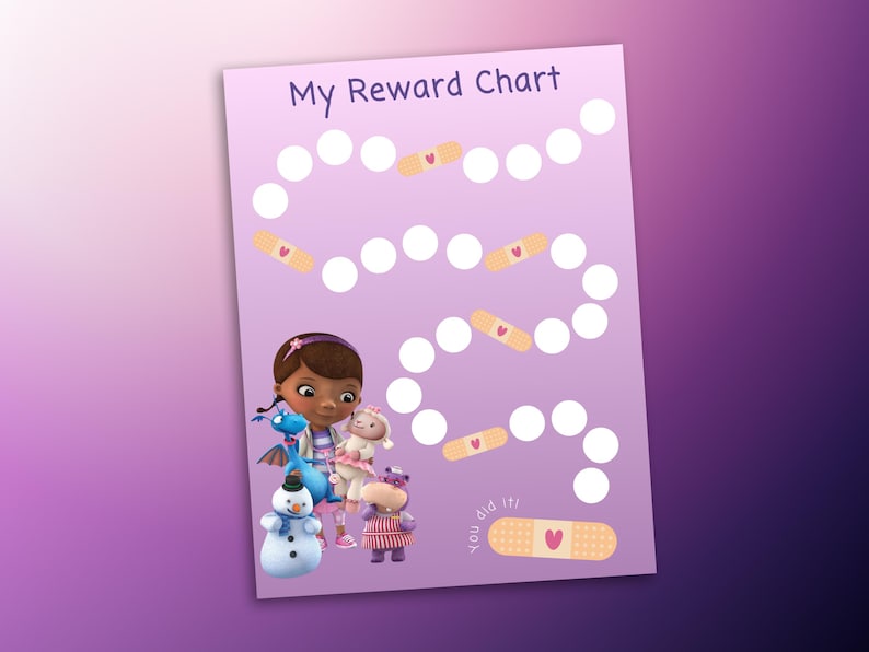 Printable Doc Mcstuffins-inspired Reward Chart | Instant Download ...